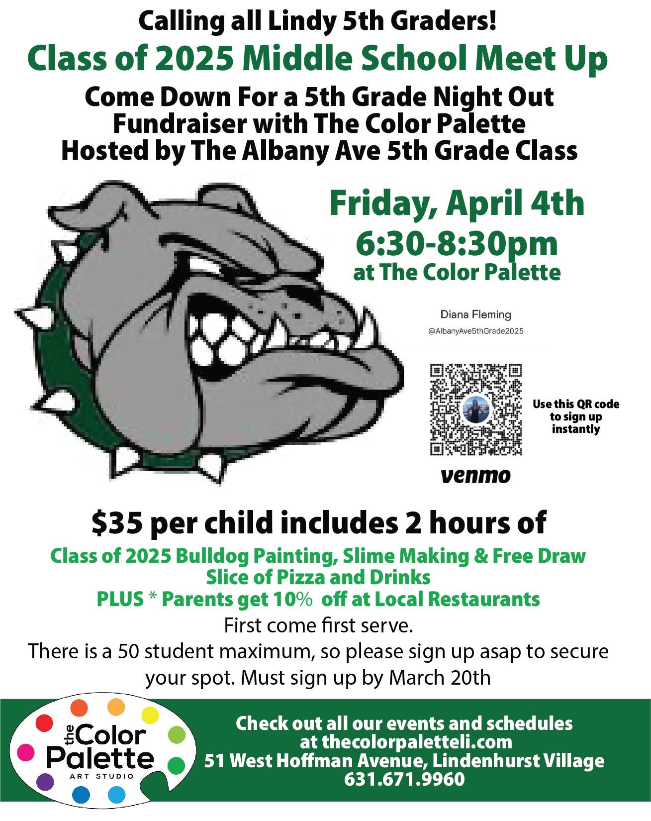 5th Graders Class of 2025 Middle School Meet Up - The Color Palette
