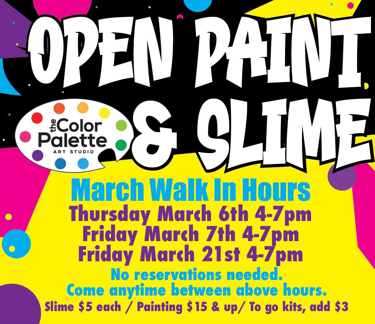 Open Paint & Slime - March 2025 - The Color Palette